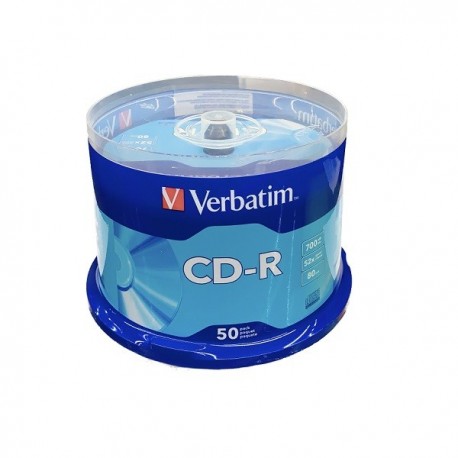 Torre de cd-r con 50 piezas Verbatim
